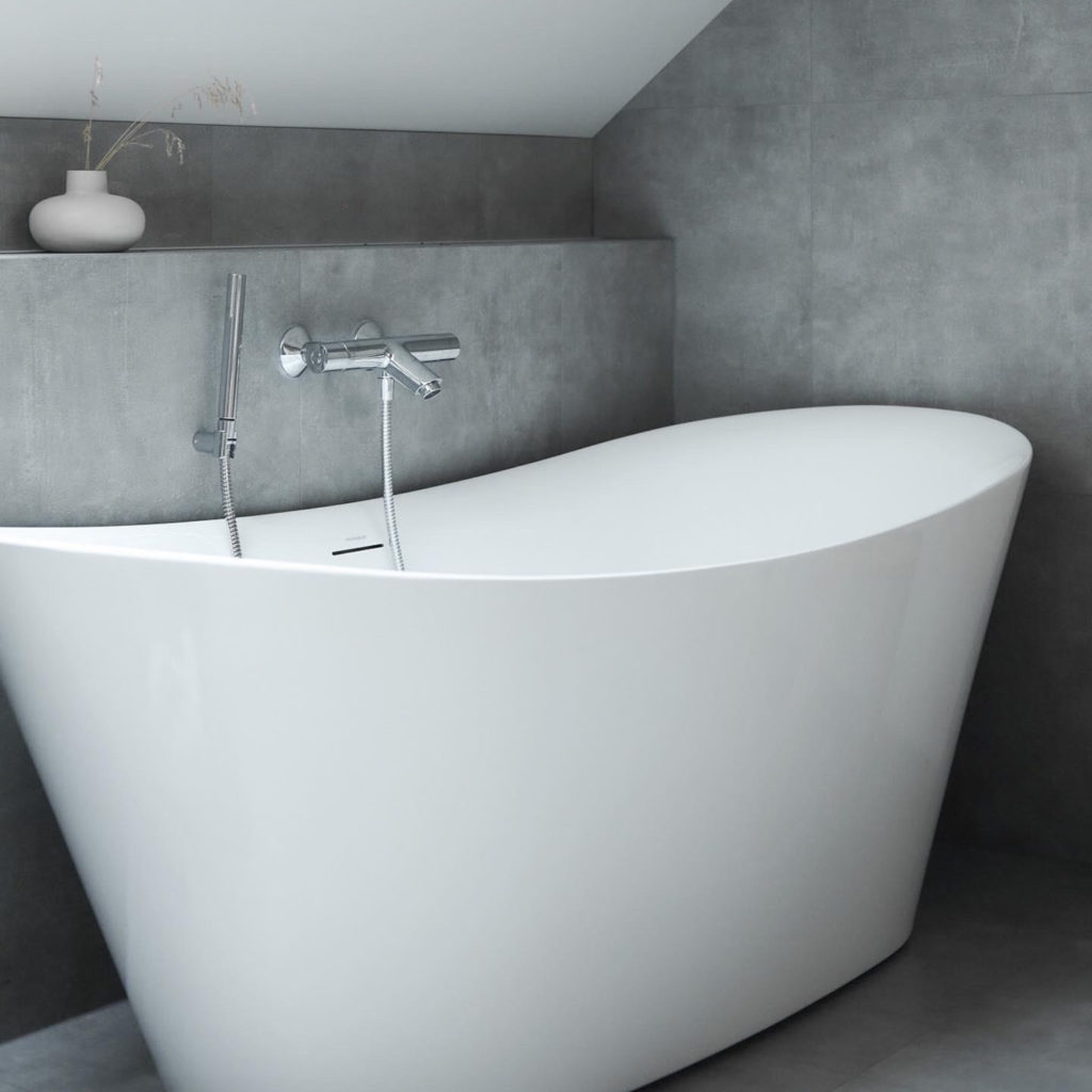 VikingBad Holviga Badekar 170 cm - Telerør AS