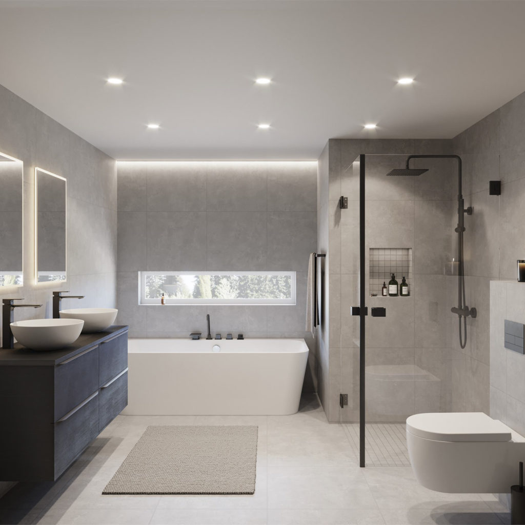 VikingBad Urban Space Cemento 60x60 cm - Telerør AS